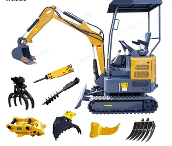 Engineering Construction Machinery 360 Degree Rotation Mini Excavator ...