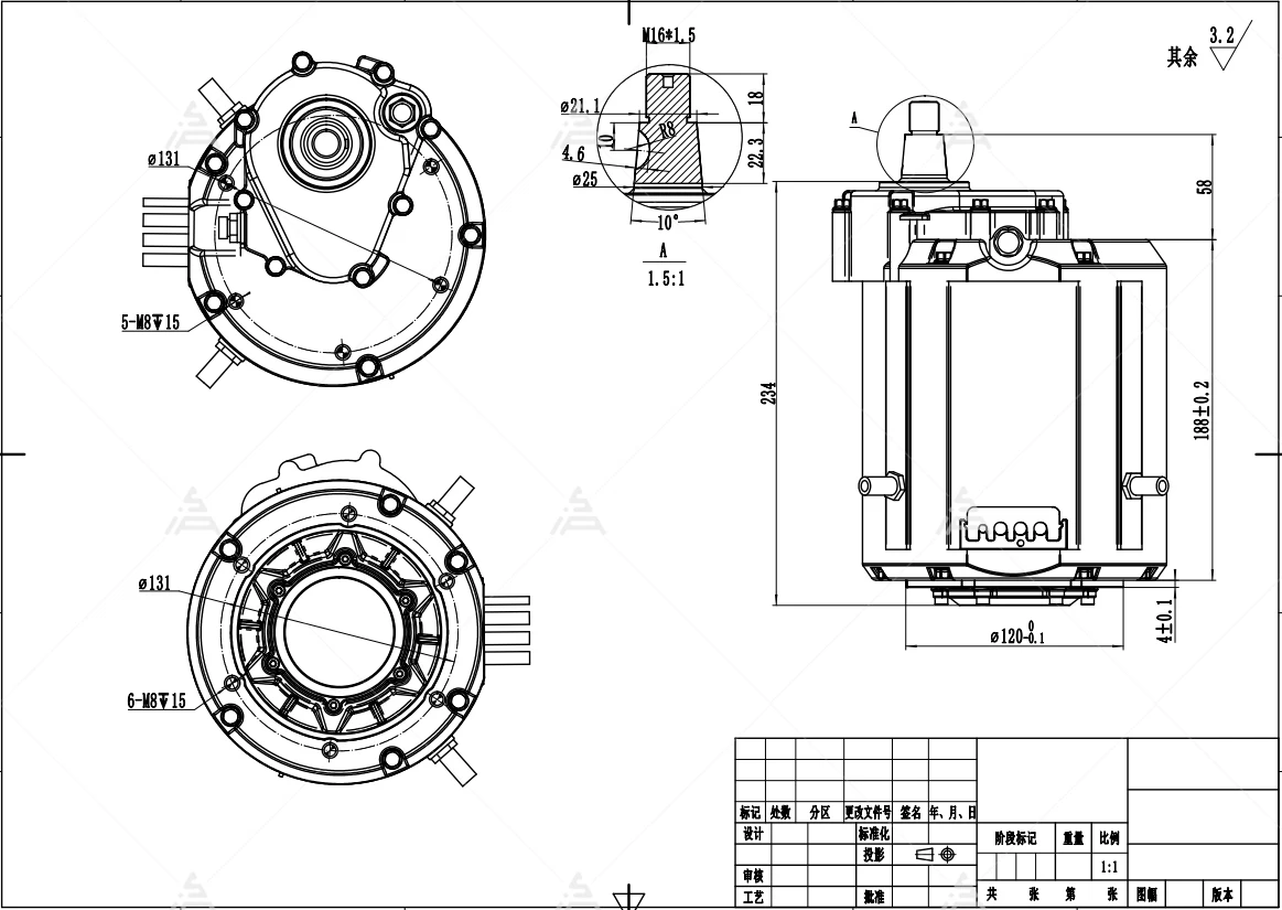 QS MOTOR QS138 90H V3 4000W Liquid Cooled Mid Drive Motor Kits for E ...