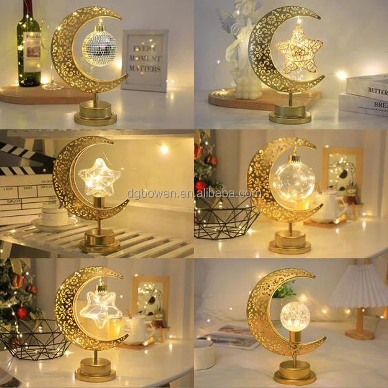 Moon Lamp Decorative Lunar Lamp Night Ball Star Moon Decorations ...