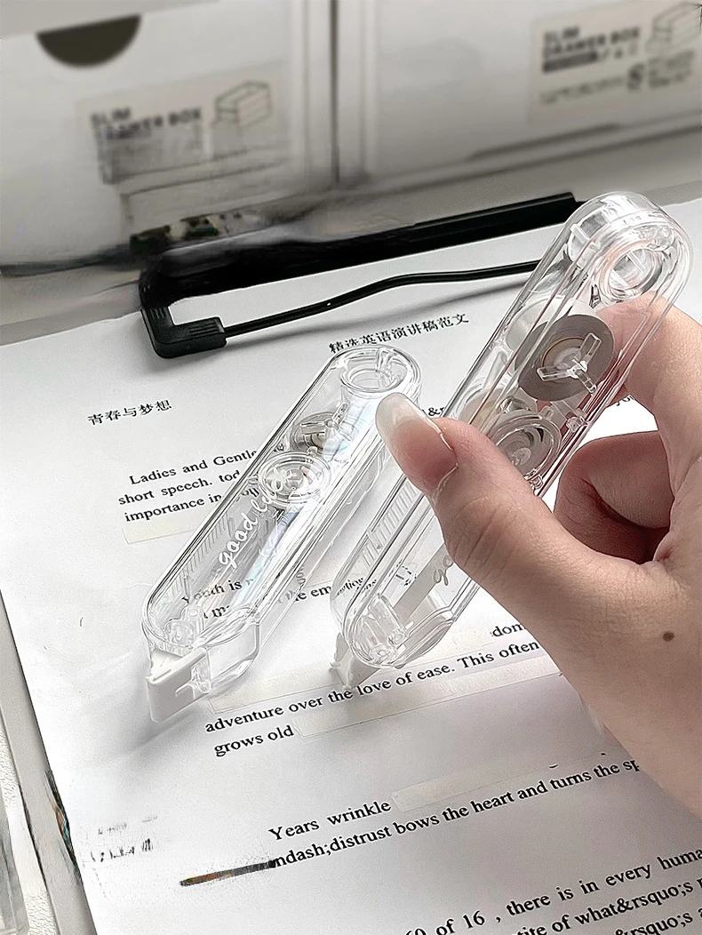 Transparent Simple Correction Tape - Creative & Portable