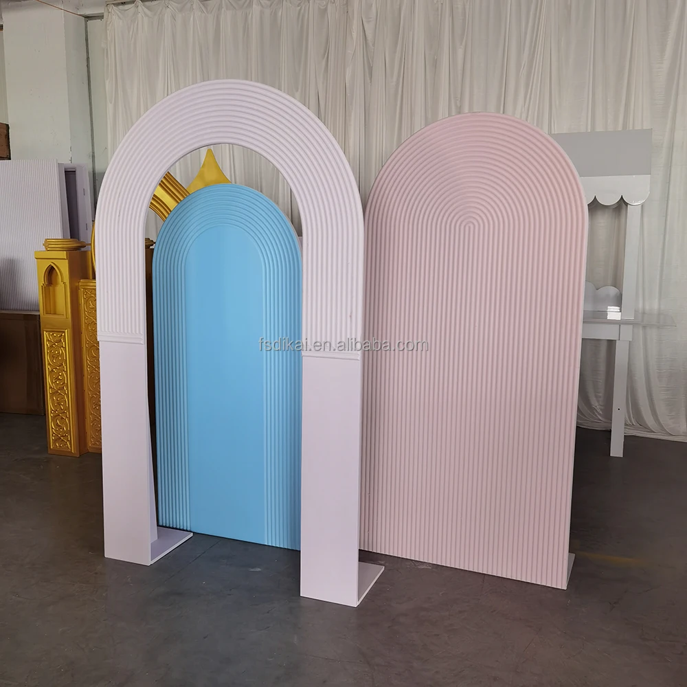 Creative Design White Ripple Backdrops for Wedding Events