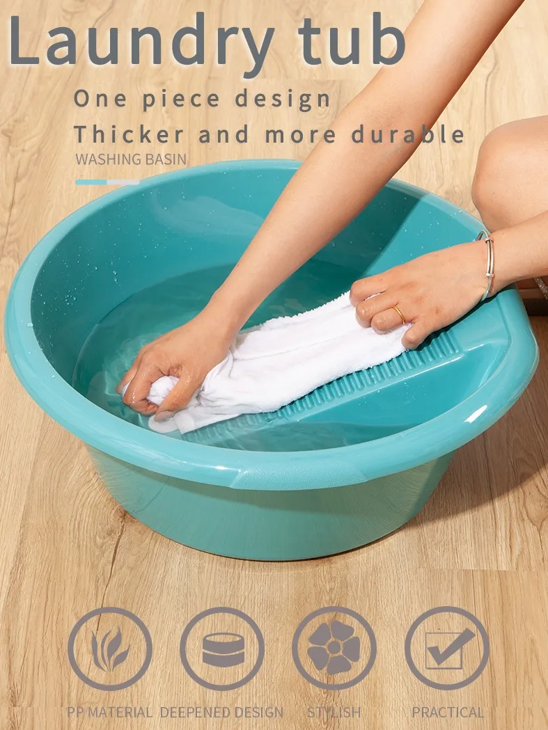 Luxurious Green Countertop Basin Vessel Wash Sink Plastic Clothes Wash ...