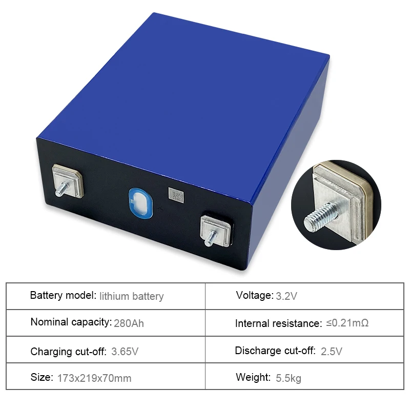 Szxuba 3.2v 280ah Lifepo4 Battery Cell Prismatic Lithium Ion Batteries ...