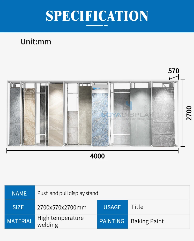 Customizable Ceramic Tile Display Racks - Durable & Stylish