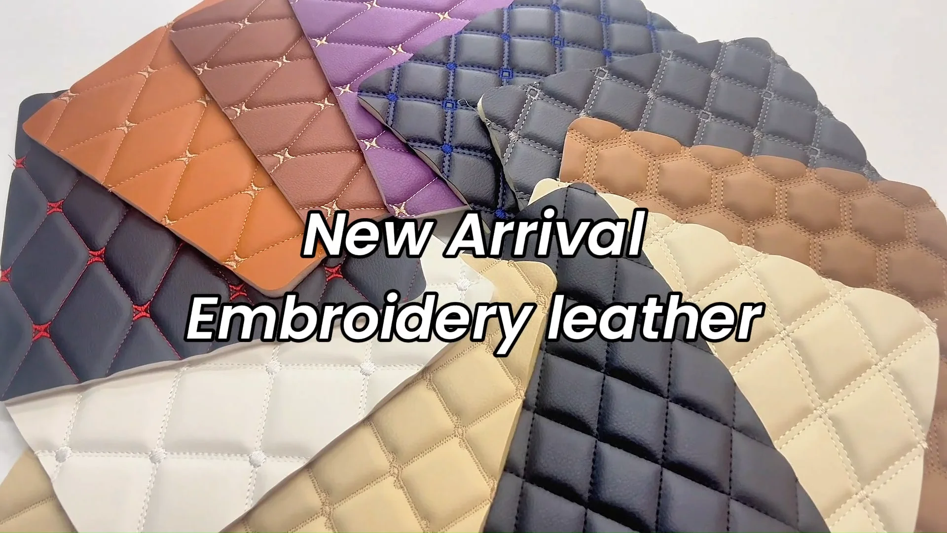 Free Sample Embroidery Vinyl Pvc Faux Leather Fabric For Car Floor Mats ...