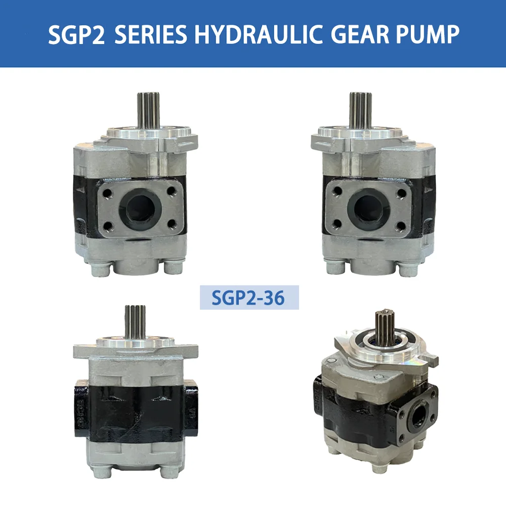 Shimadzu & Kyb Series SGP2 Series Hydraulic Gear Pump, High Lifting Capacity SGP2 for Forklift ...