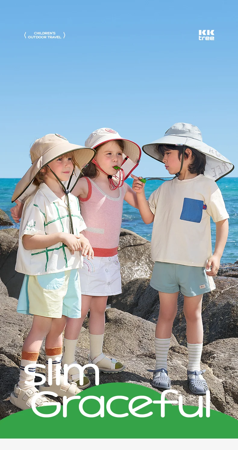 KOCOTREE UV Sun Protection - Big Kids Bucket Hat with Neck Cover