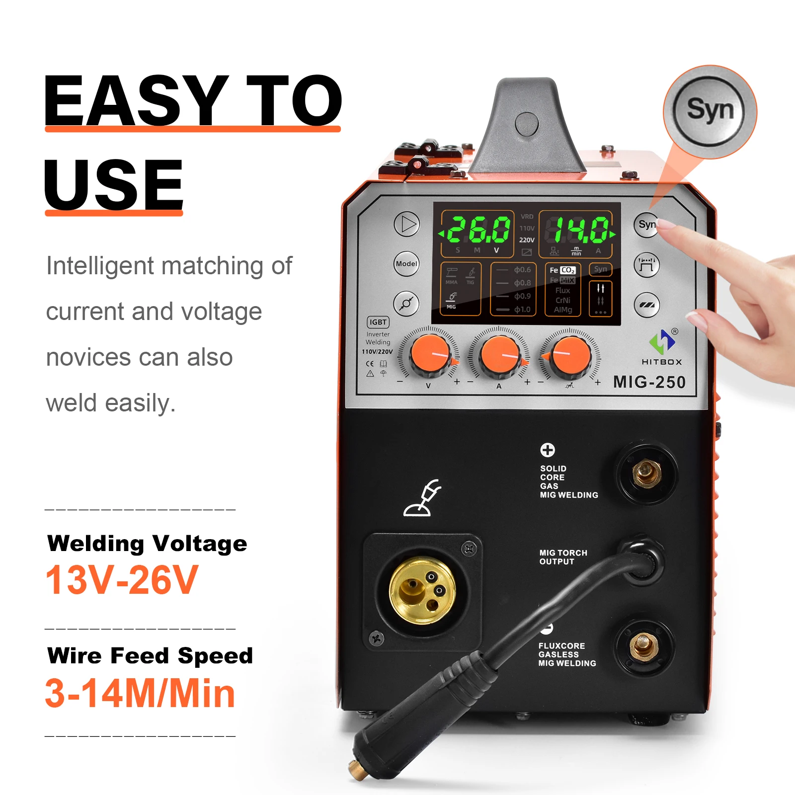 MIG250II Welding Machine MIG MMA Lift TIG Welder Machine Can Load 1kg ...