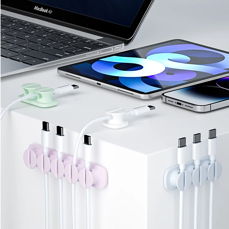 Plastic Adhesive Cable Clips Wire Management Wire Cable Holder Clips ...