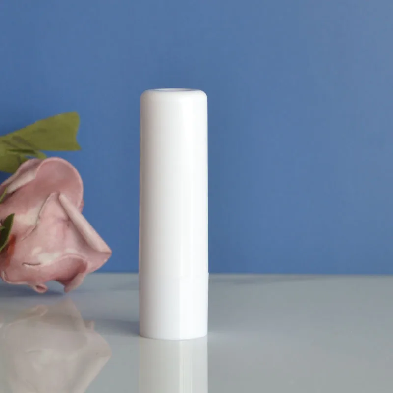 In Stock 4.8g Pink Mini Lipstick Tube White Empty Lip Balm Containers ...