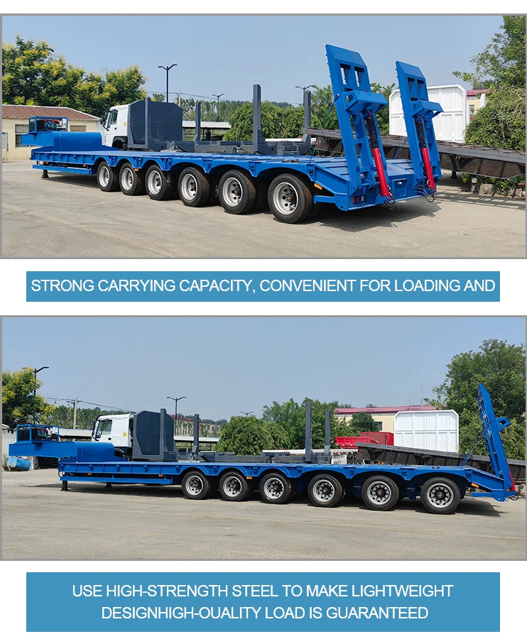 Low Bed Trailer In Ethiopia Gooseneck Low Bed Trailer With Dolly ...