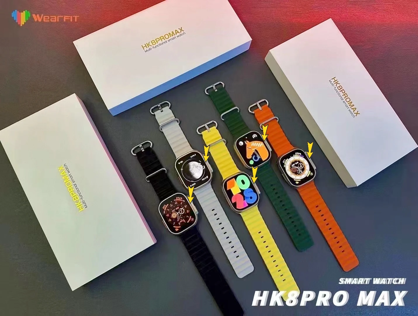 Reloj Inteligente Ultra Serie Hello Watch 2,Dt8,Hk8 Pro Max,Hk9,S8,Hw8,Jw8,Hd8,T800,T900,H11 ...