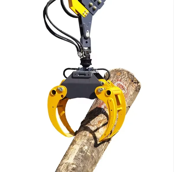 Forestry Grapple Rotator Hydraulic Excavator Attachment Grapple Small ...