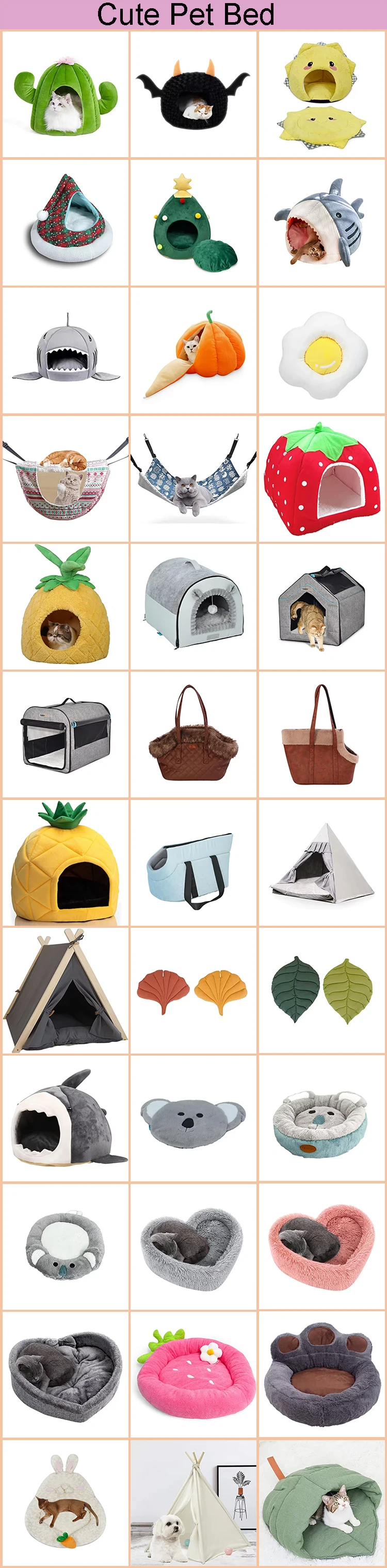 2024 New Modern Portable Luxury Large Pet Cat Hanging Bed Washable ...