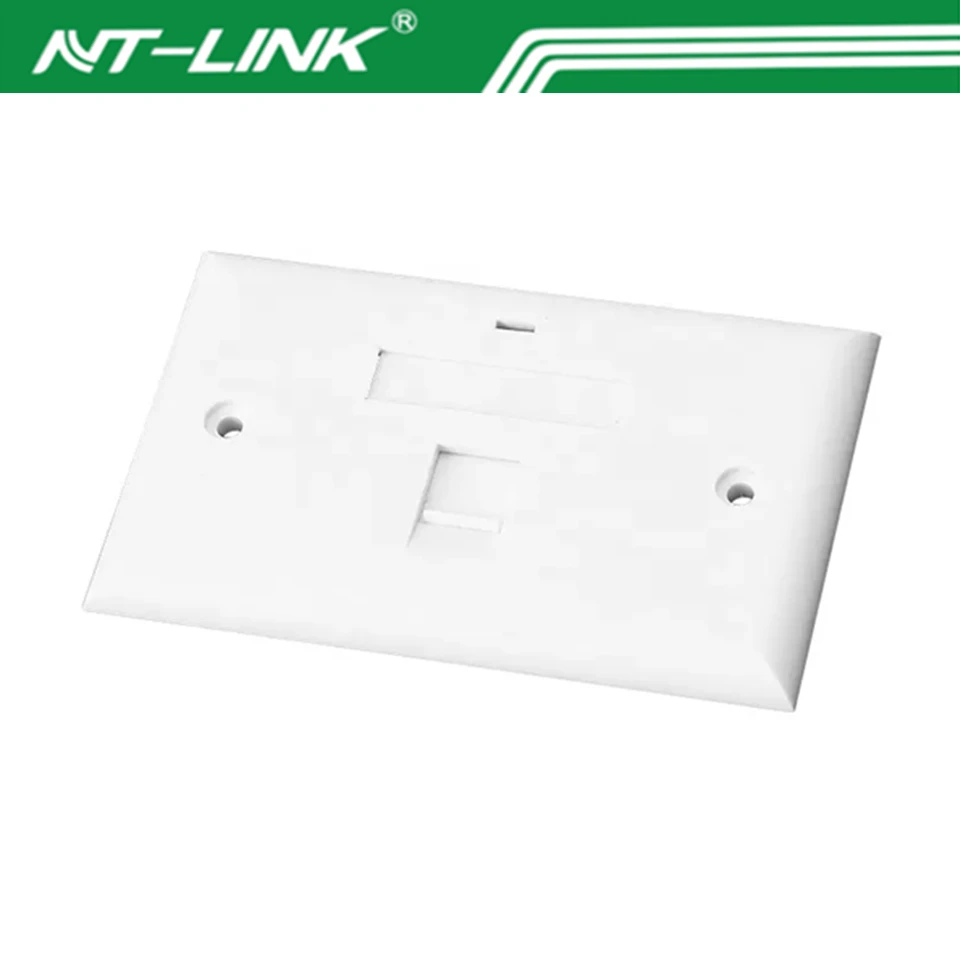 USA RJ45 Multiport Face Plate ABS Network wall faceplate RJ45 America ...