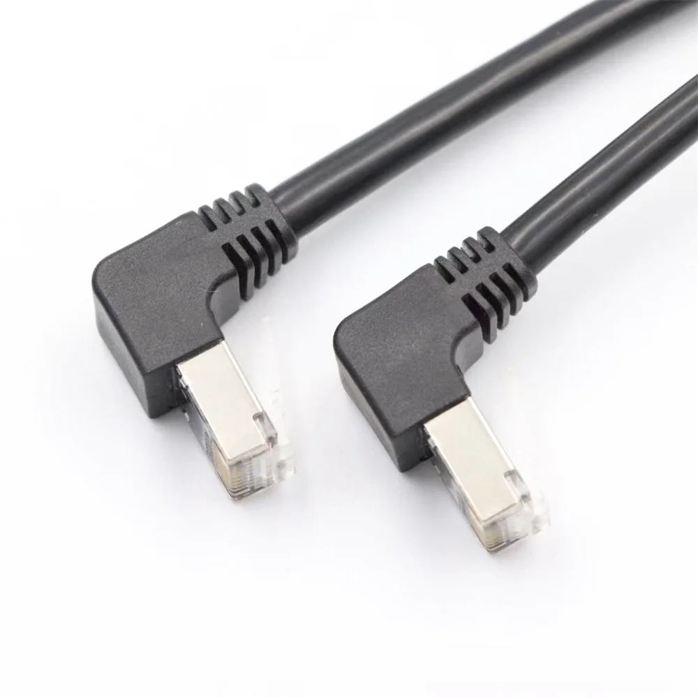 Right Angle Ethernet Cable Cat5e Rj45 Network Lan Patch Cords Cat5e ...