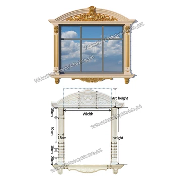High Quality Custom Concrete Decorative Window Sill Lintels Mould ...