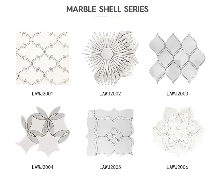LANDER Natural Stone Brass Mosaic Tiles for Kitchen Backsplash