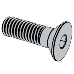 DIN 7991-1986 Stainless Steel Hexagon Socket Screws Countersunk Head ...