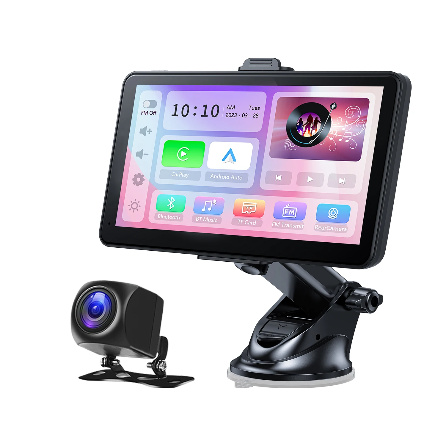 Portable Car Stereo With Wireless Carplay And Android Auto,7" Ips Touch ...