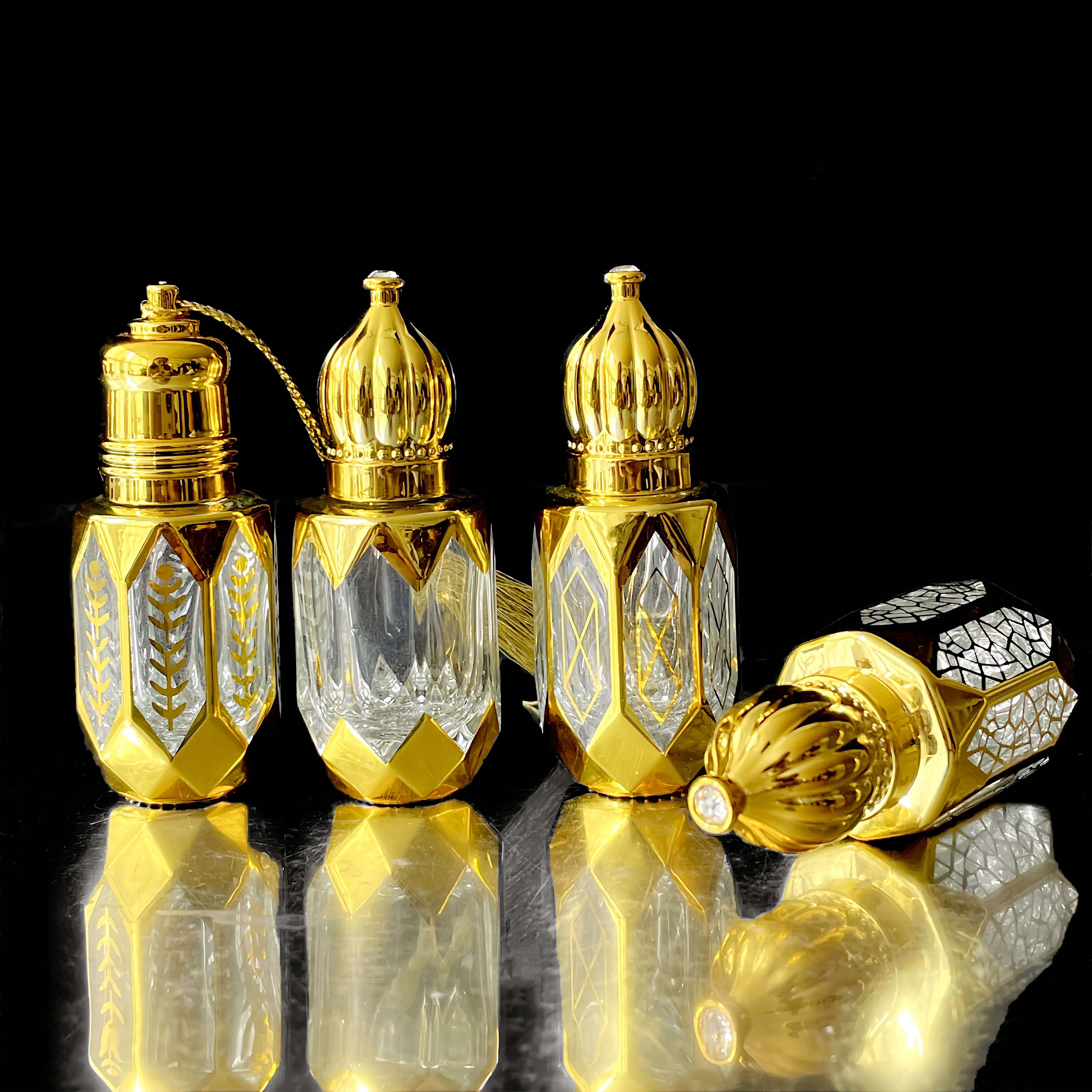 6ml Oud Empty Glass Attar Bottle - Perfect for Essential Oil