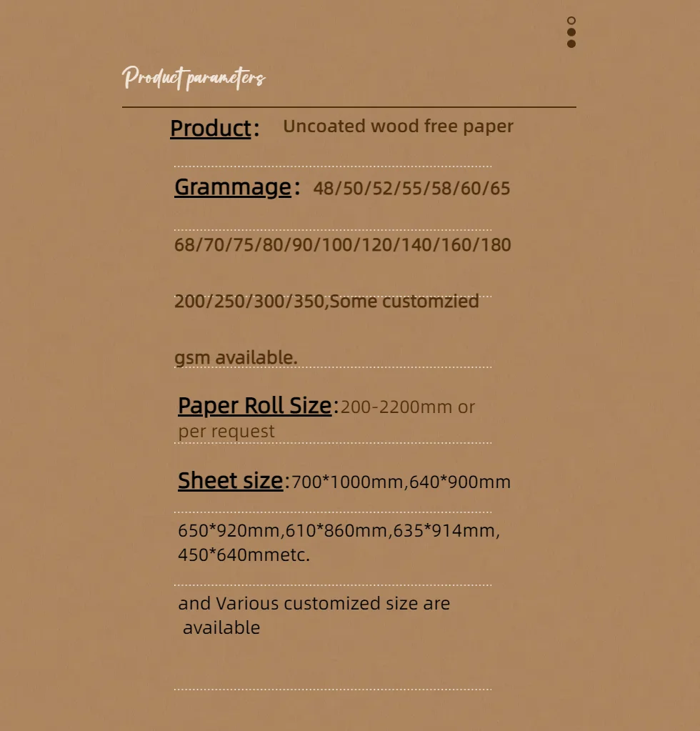 Chen Ming Yunjing Woodfree Offset Paper - Low Price