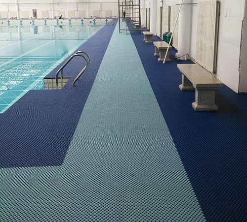 Interlocking Anti-Slip Soft Rubber Floor Tiles for Pool