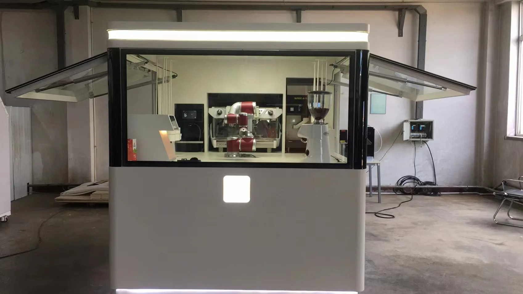 Humanoid Mechanical Robotic Arm Coffee Automatic Vending Machine Robot ...