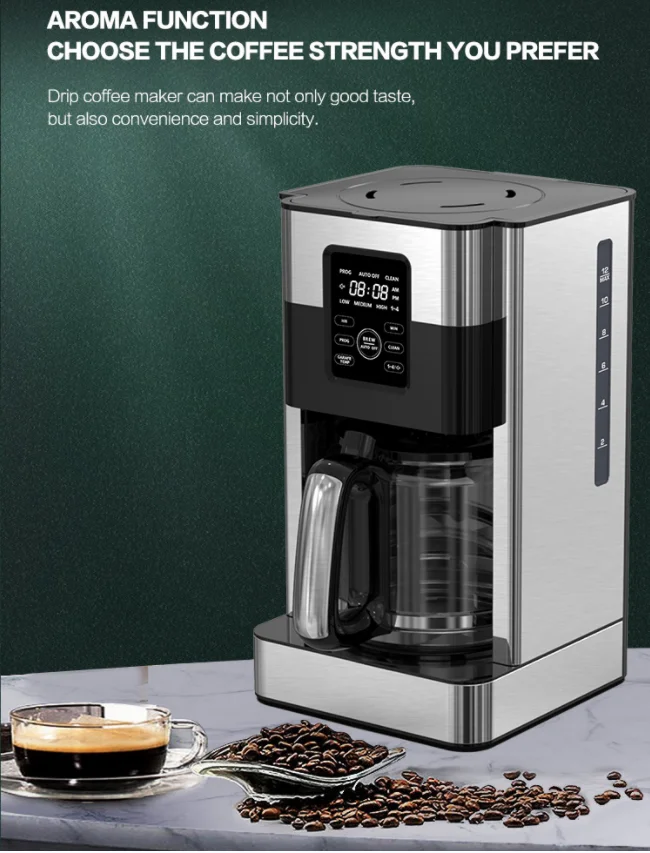 Italian Coffee Maker Stainless Steel Bean To Cup Automatically Grind ...