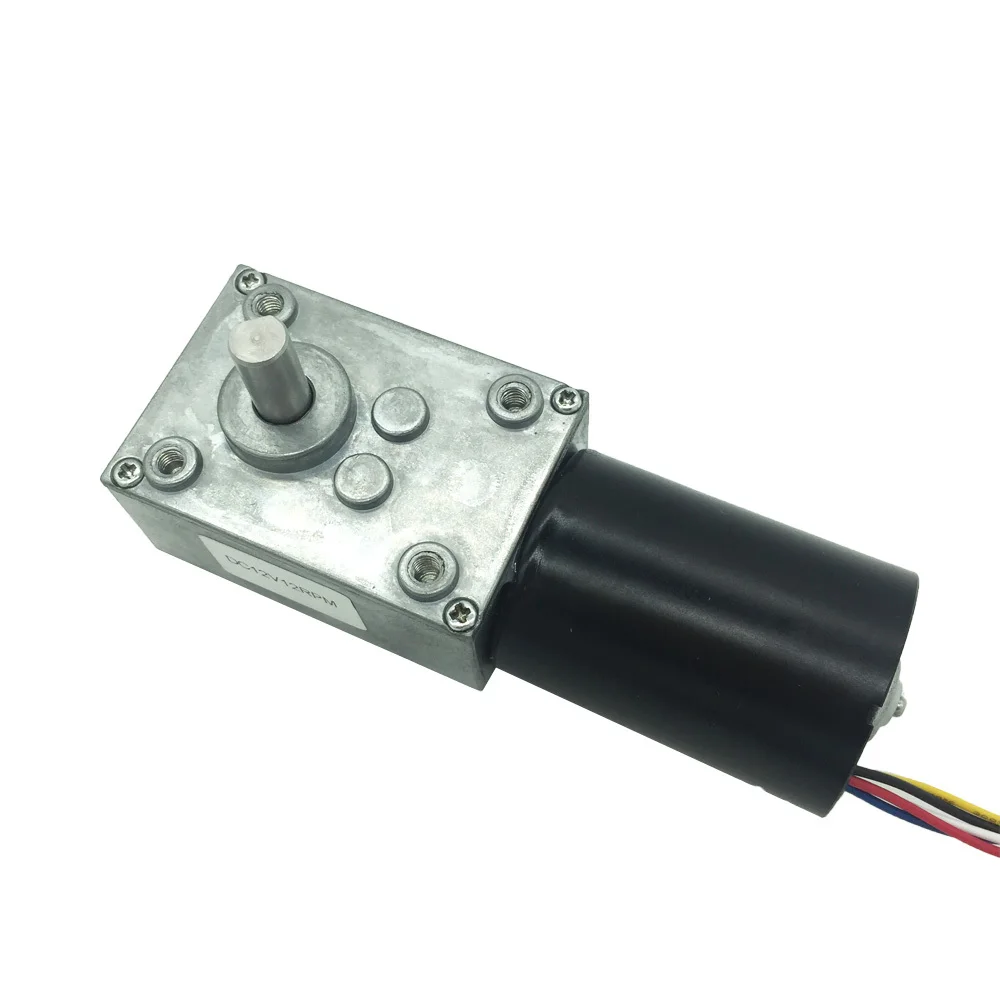 Bldc 12v Dc Motor 24v With Worm Gearbox 8-470rpm High Torque Brushless ...
