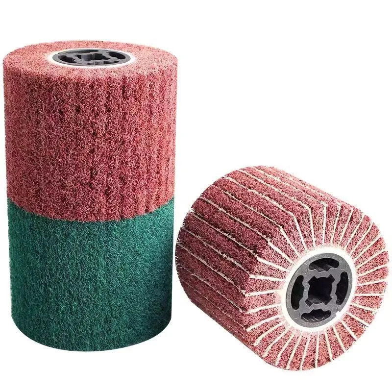Diamond Nylon Flap Wheels 100mm X 100mm Cross Hole Polishing Grinding ...