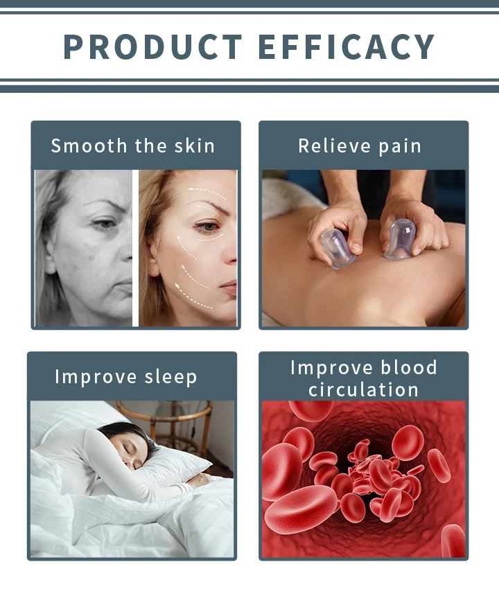 New Design Smart Massage Glass Therapy Cupping Hijama Cups Sets Chinese ...