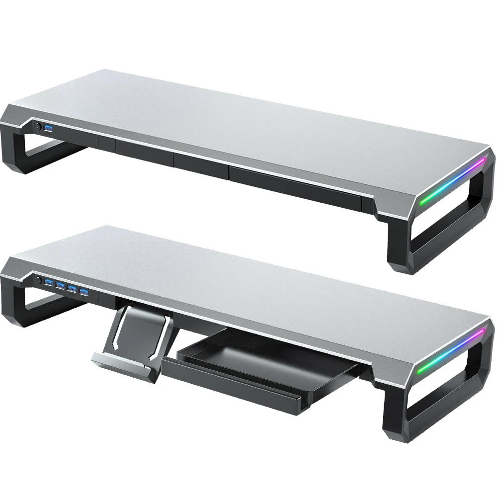 Usb Hub Storager Drawer Computer Monitor Stand - Buy Monitor Stand ...