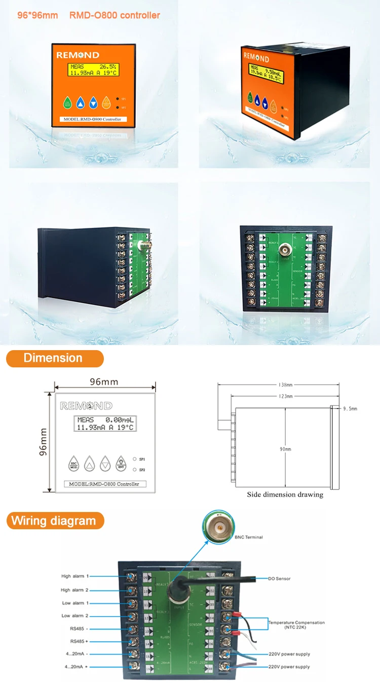 Dissolved Oxygen Meter Controller Rs485 Do Meter Online Do Probe ...