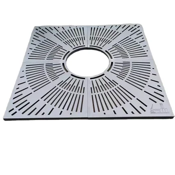 Oem Laser Cut Corten Steel Round Tree Grates Square Stainless Steel ...