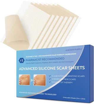 Medical Grade Silicone Scar Removal Patch Reusable Waterproof Tape ...