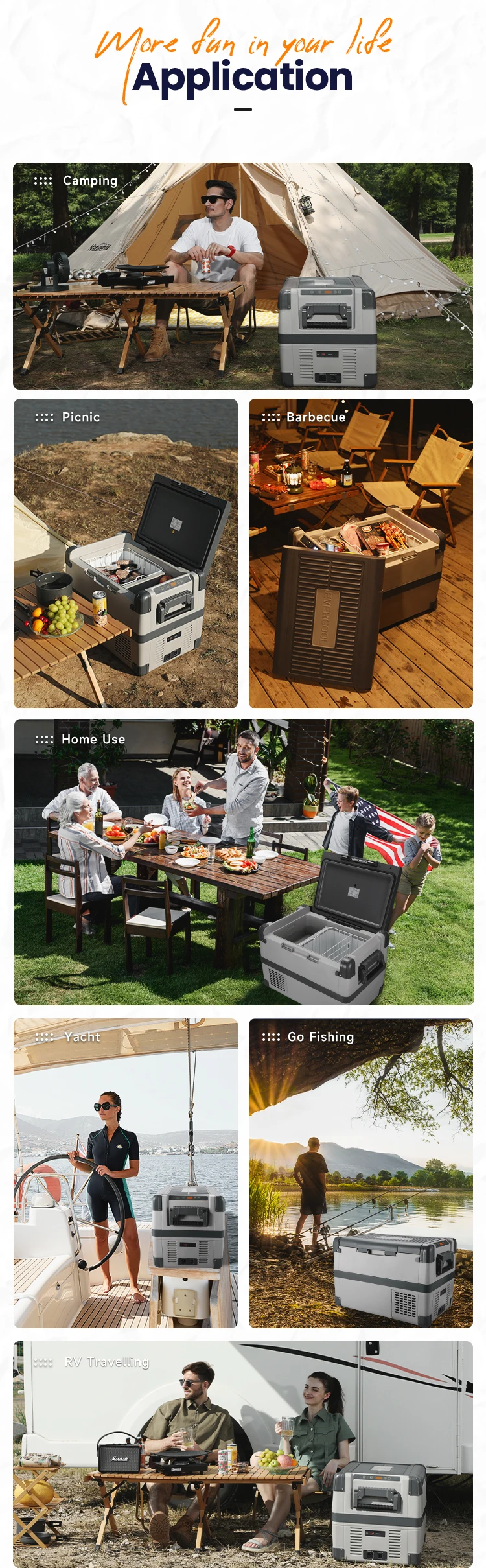 Evercool Dual Zone Car Refrigerator - 60L Compressor Fridge