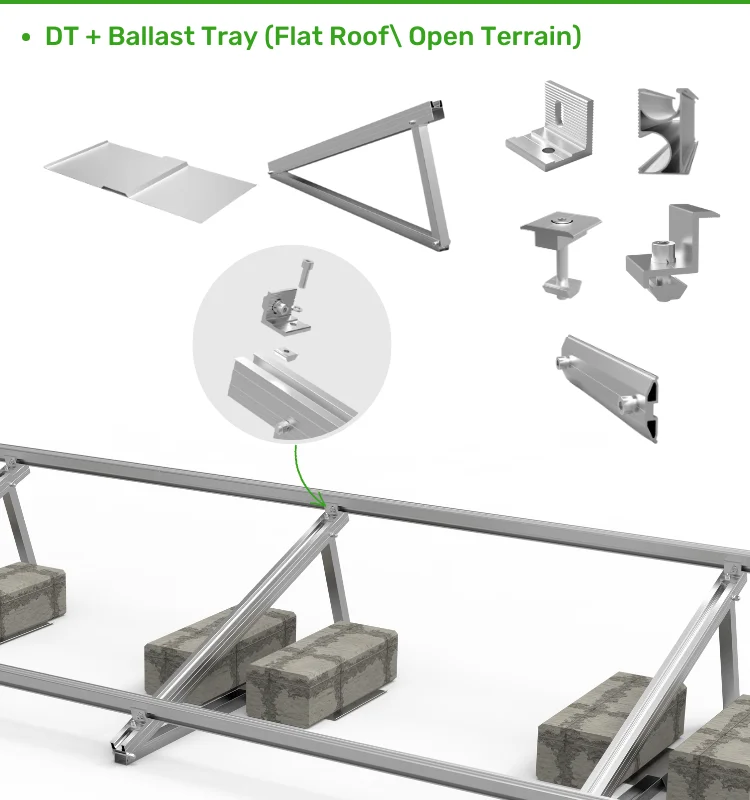 Adjustable Aluminum Triangle For Flat Roof Solar Mounting System - Buy ...