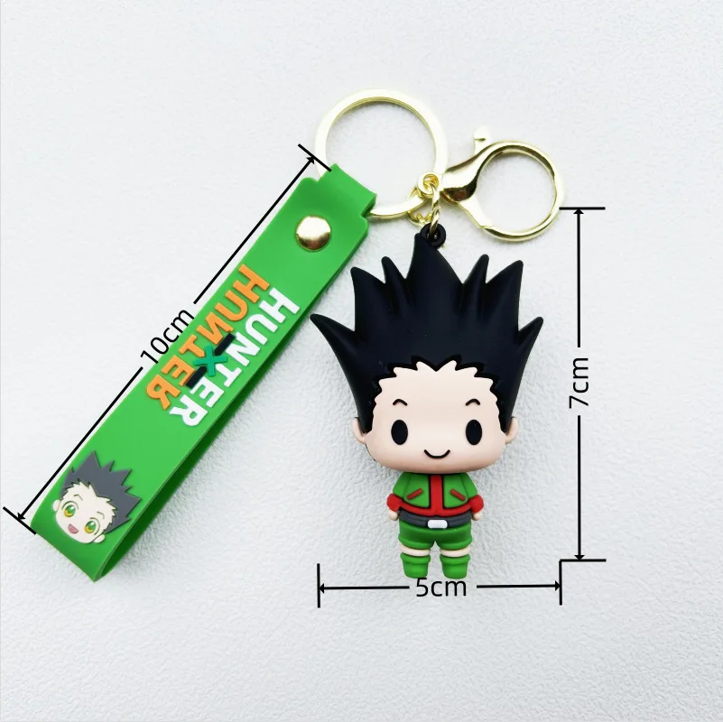 Character Freecss Killua Zoldyck Anime Hunter X Hunter Rubber Keychain ...