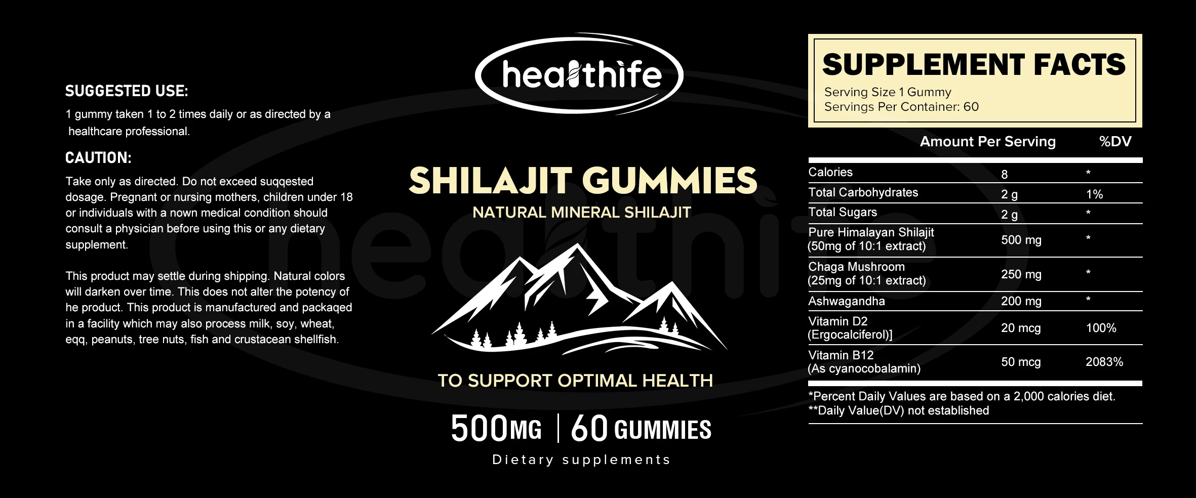 Healthife Private Label Pure Himalayan Shilajit Resin Extract Shilajit ...