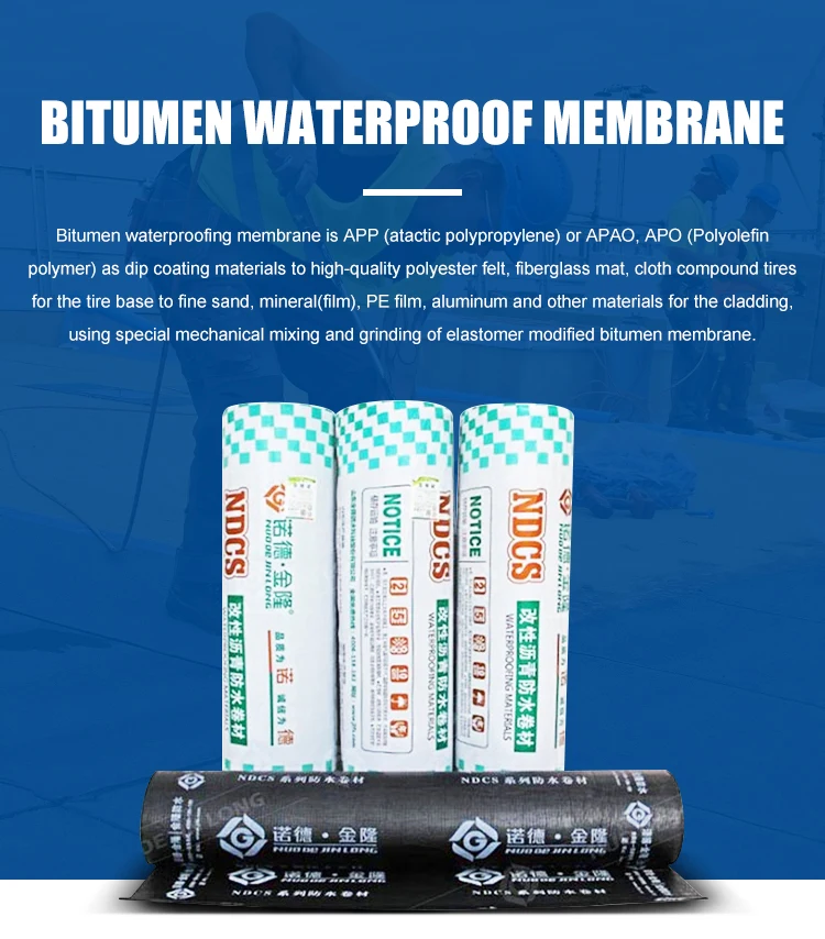 Built-up Roofing Sbs/app Modified Bitumen Waterproofing Sheet/roll ...