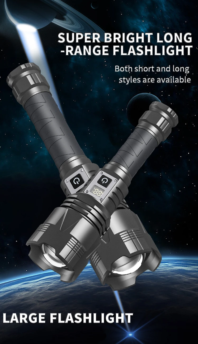 5000lm 26650 XHP360 60W LED Rechargeable Torch - High Power