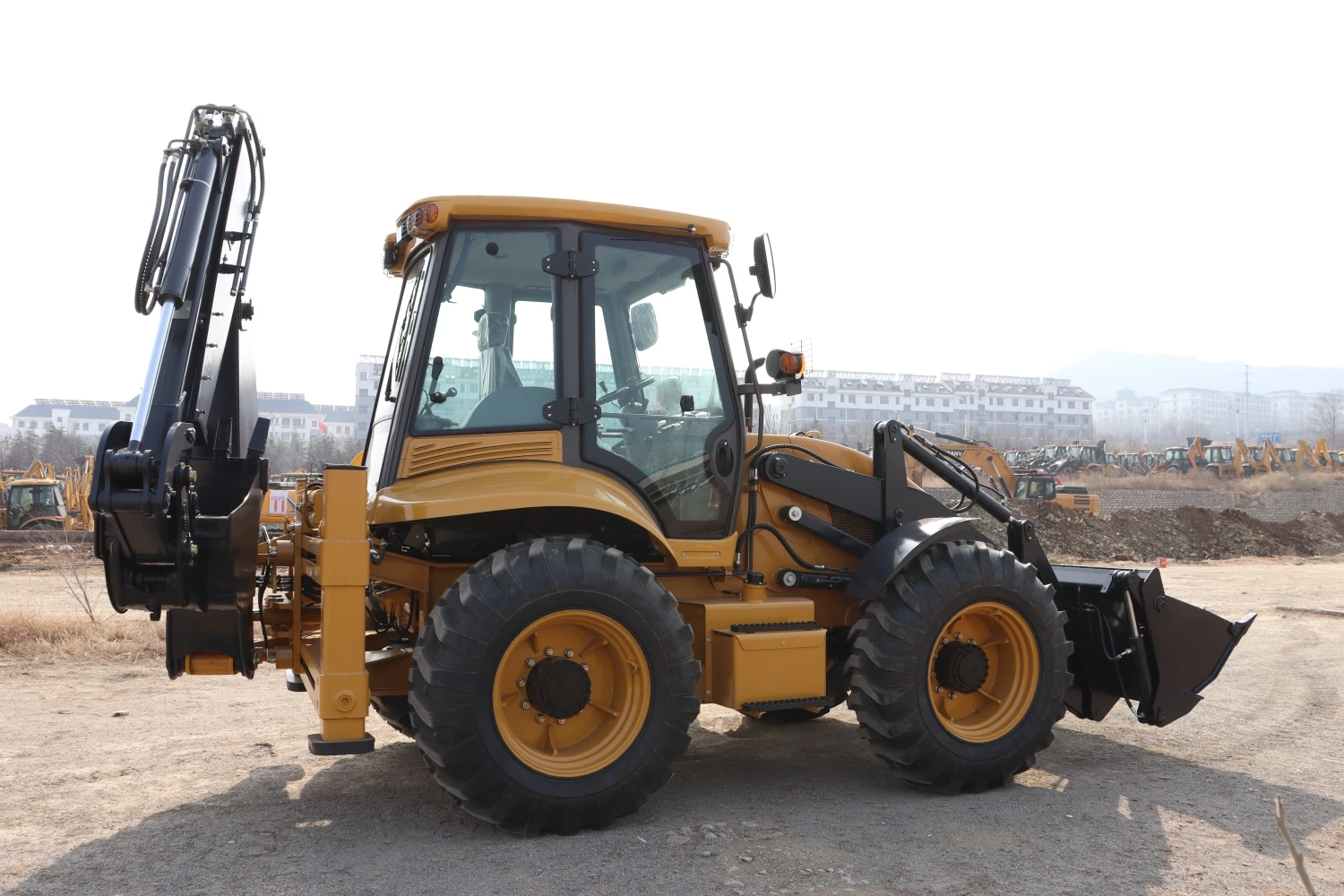 Mini Backhoe Loader Tractor with Loader and Backhoe