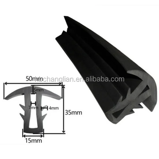 EPDM Rubber Extrusion Seal Gasket T Shape for Solar Panels