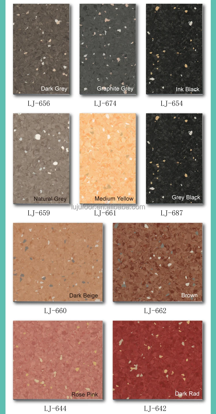 Anti-slip Transparent Floor Protect Homogeneous Vinyl Flooring - Buy ...
