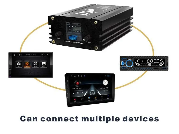 RMS 200W Car DSP Amplifier - Upgrade Your Audio Experience