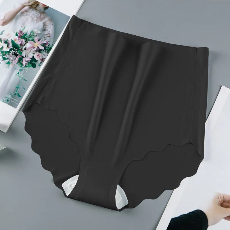 High Rise Cheap Price Underwear Girls One Piece Women's Panties Ice Silk Seamless Panties - Buy ...