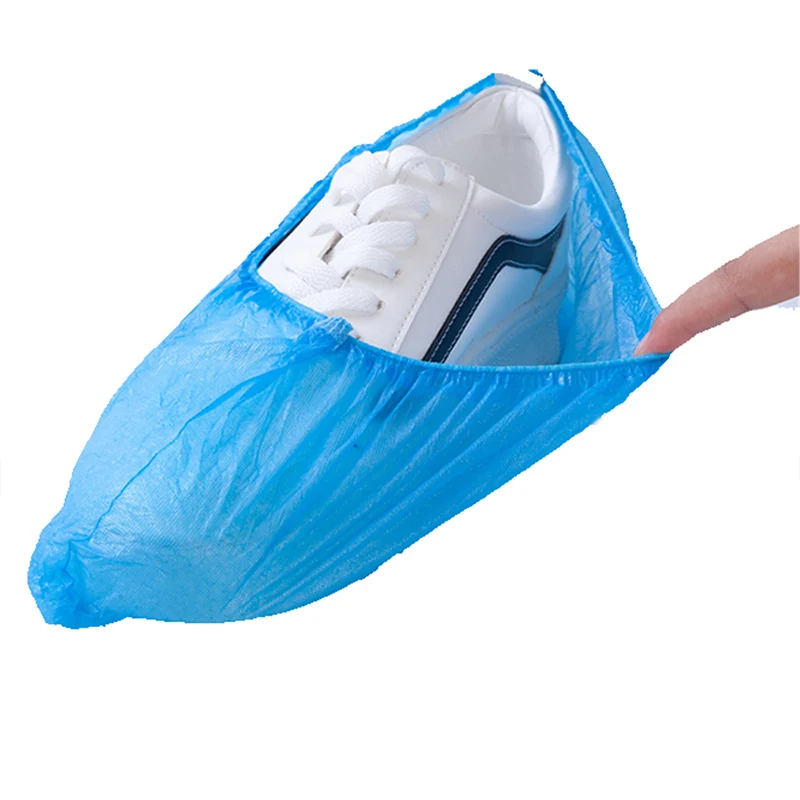 Cleanroom Custom Disposable Ppe Cpe Water Proof Non Slip Plastic Shoe ...