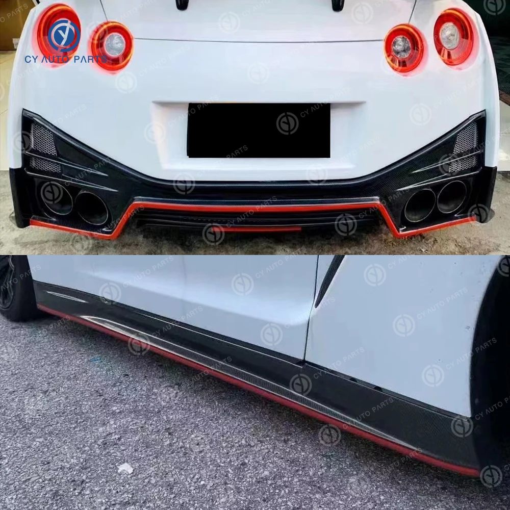 Nismo Style Frp Front Rear Bumper Lip Side Skirts Rear Trunk Spoiler ...
