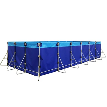 Aquaculture System Foldable Pvc Fish Pond Commercial Fish Farming Tanks ...